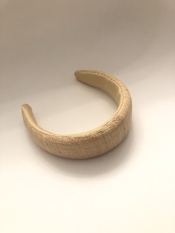 Serre-tête Loeffler Randall beige raffia (D'occasion) à Lausanne pour ...