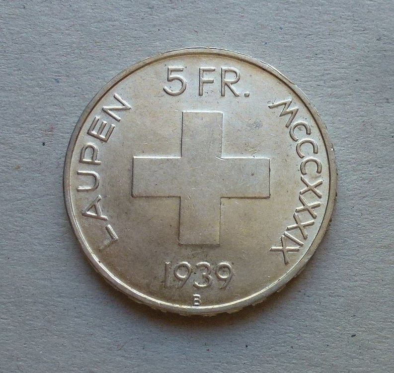 Laupen ++ 5.- Franken 1939 (Gebraucht) in Walkringen für CHF 114 – mit Lieferung auf Ricardo kaufen
