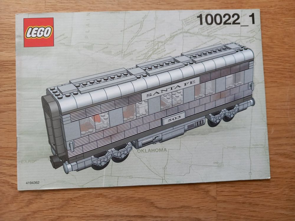 LEGO® 10022_1 SANTA FE Bauanleitung Personenwagen (Neu (gemäss ...