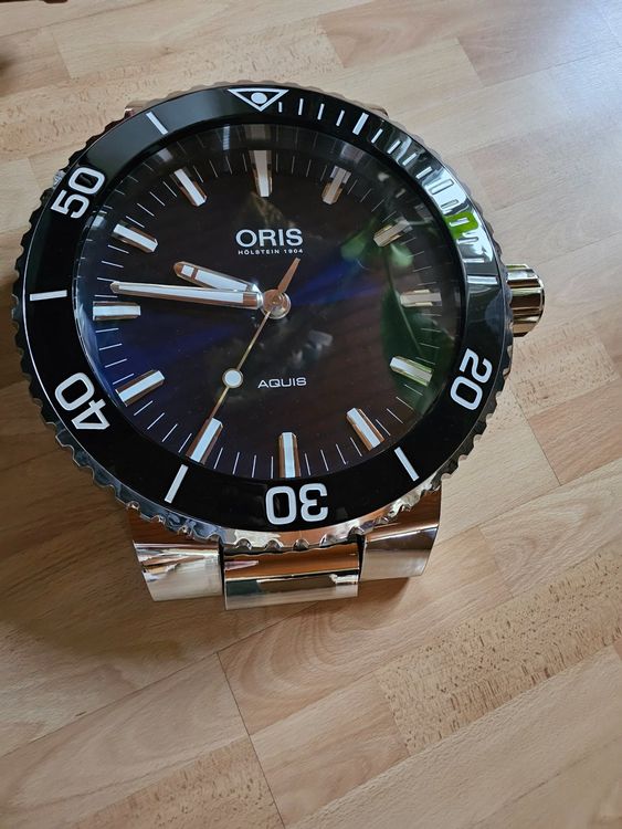 Oris Aquis Wall Clock Wanduhr (Neu (gemäss Beschreibung)) in Oensingen ...