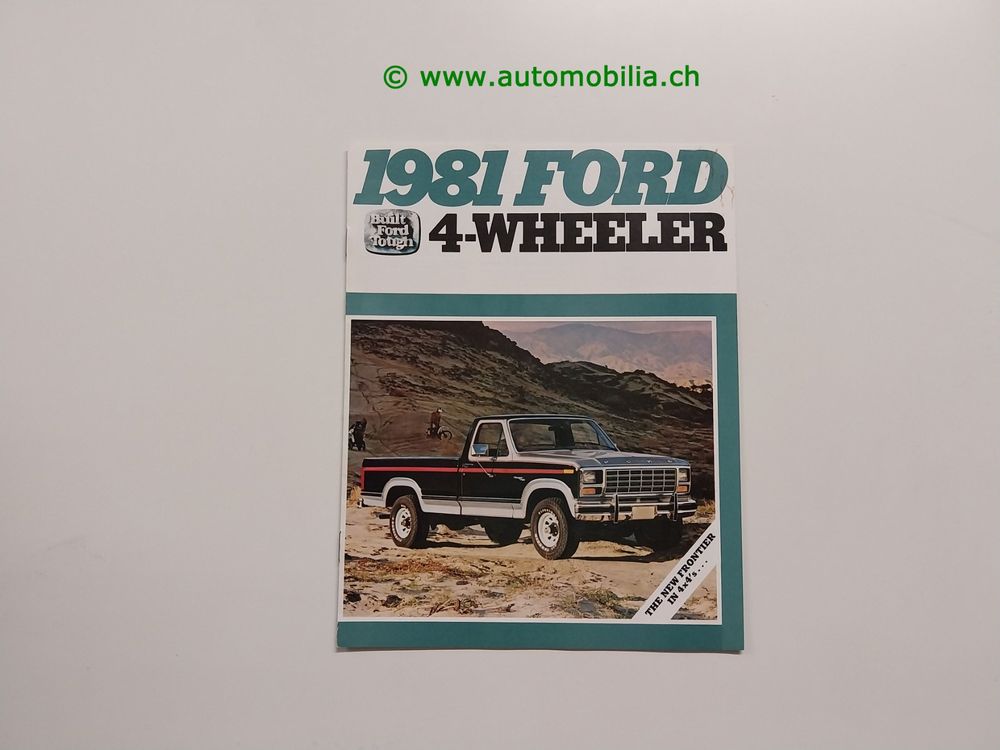 Ford (USA) Pickup 4-Wheeler 1981 Prospekt englisch (Gebraucht) in ...