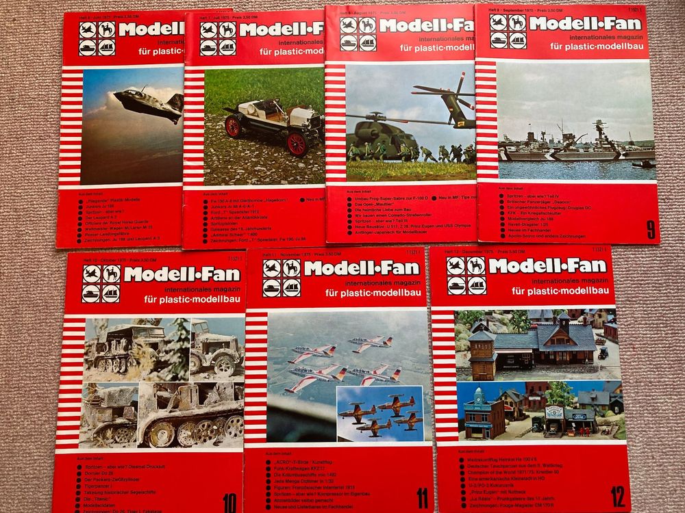 Modell Fan, 7 Hefte aus dem Jahr 1975 (Gebraucht) in für CHF 5 – mit ...