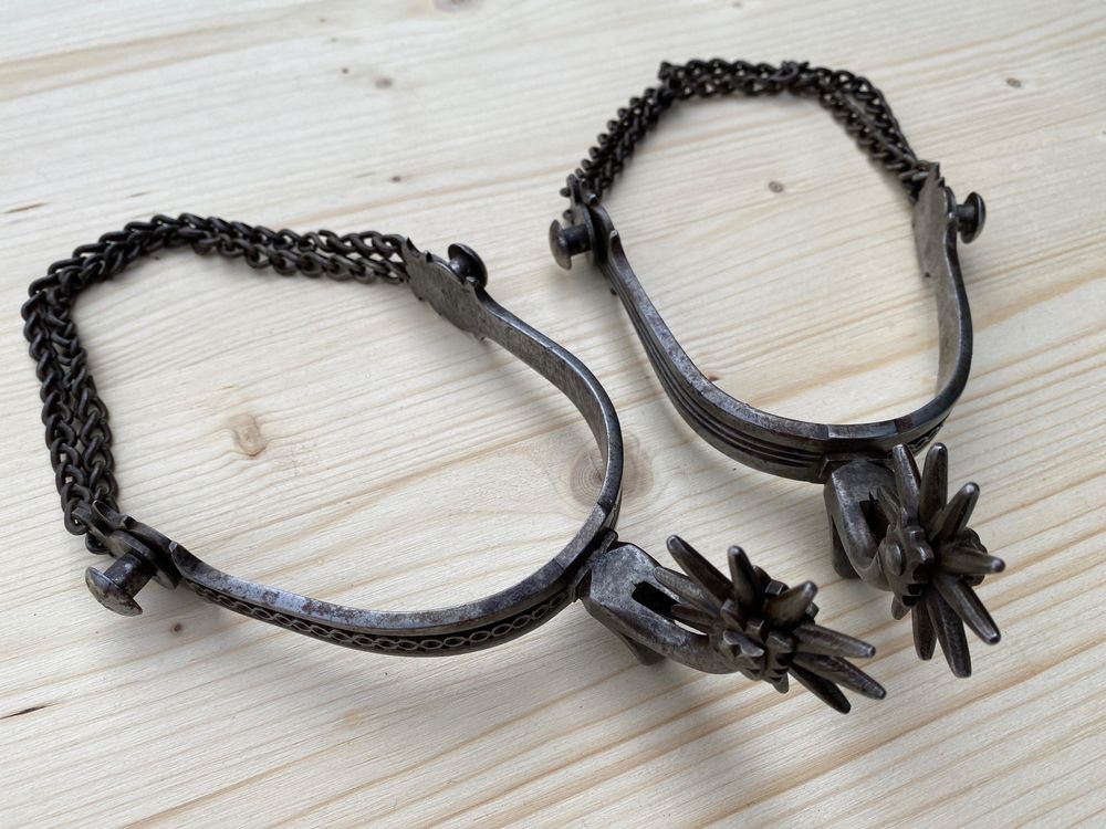 seltene antike handgeschmiedete Western Sporen (Gebraucht) in Feldbach ...