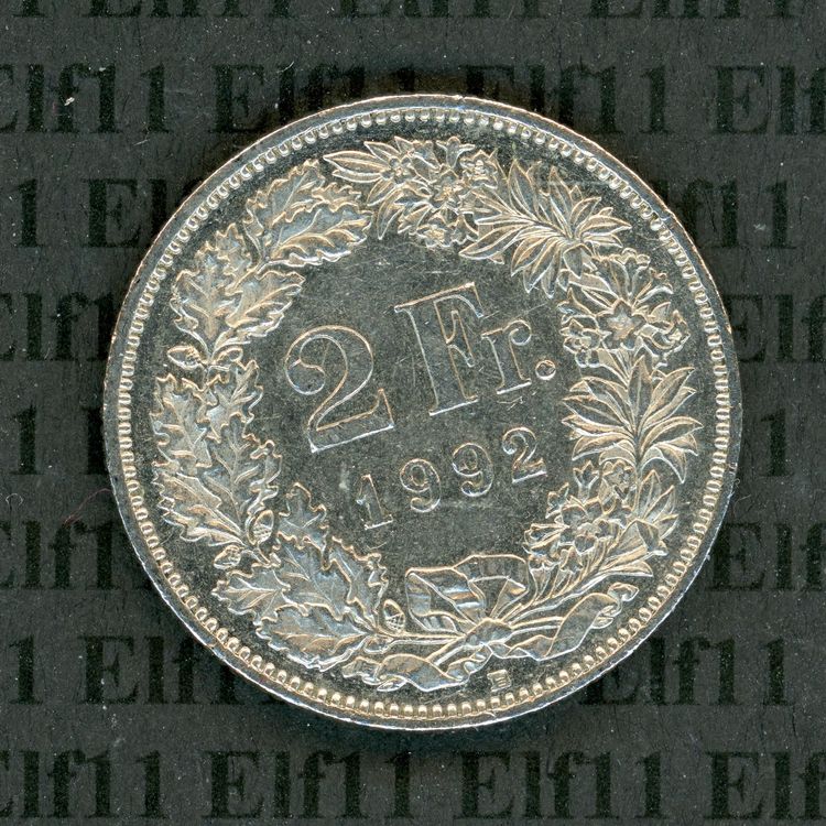 CHF___2.00 1992 -vz 2 Franken | Kaufen auf Ricardo