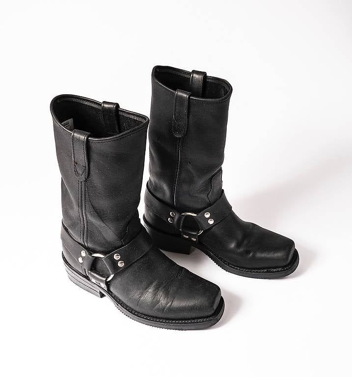 DOUBLE-H Boots moto style Harley - Cuir noir (D'occasion) à Genève pour ...
