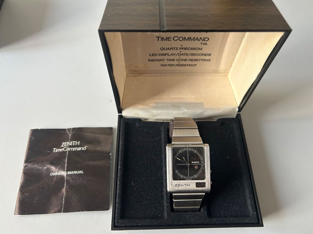 Zenith Futur Time Command Quartz mit Box und Anleitung (Gebraucht) in ...
