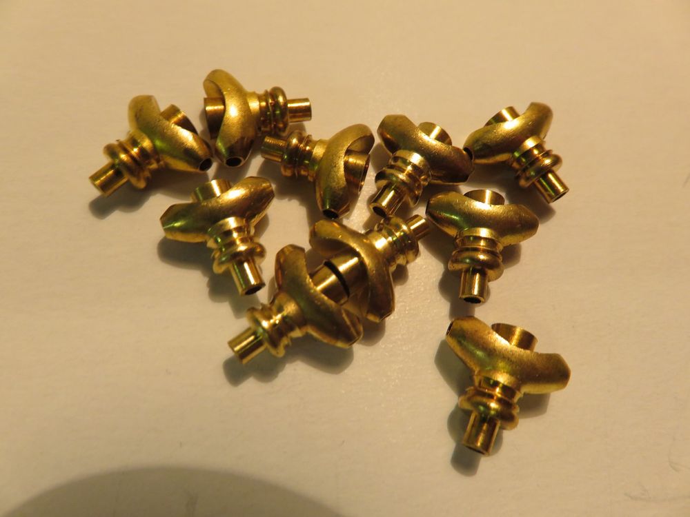 10 Stk. alte Taschenuhr Hälse, Messing (Neu (gemäss Beschreibung)) in ...