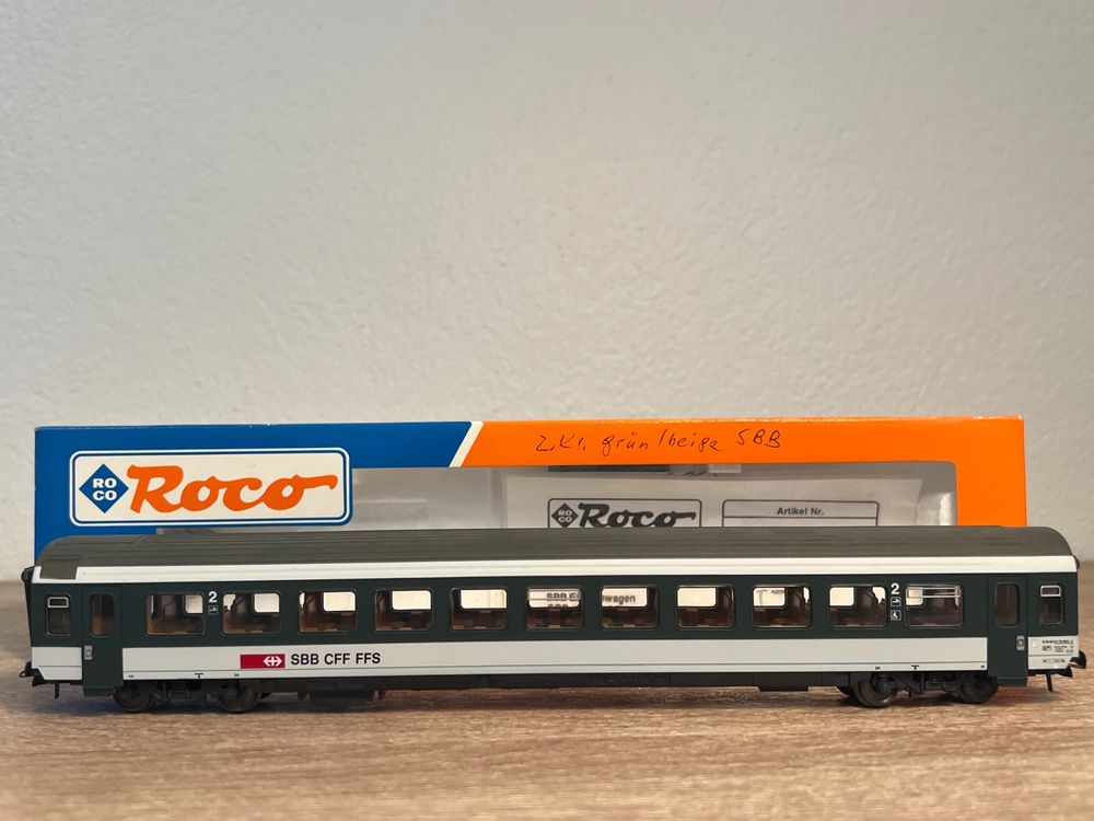 Roco 44472 Personenwagen SBB 2. Kl H0 OVP NEU (Neu und originalverpackt) in St-Aubin-Sauges für ...