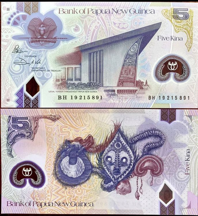 5 Kina Papua new Guinea UNC (Neu und originalverpackt) in Auw für CHF 4 ...