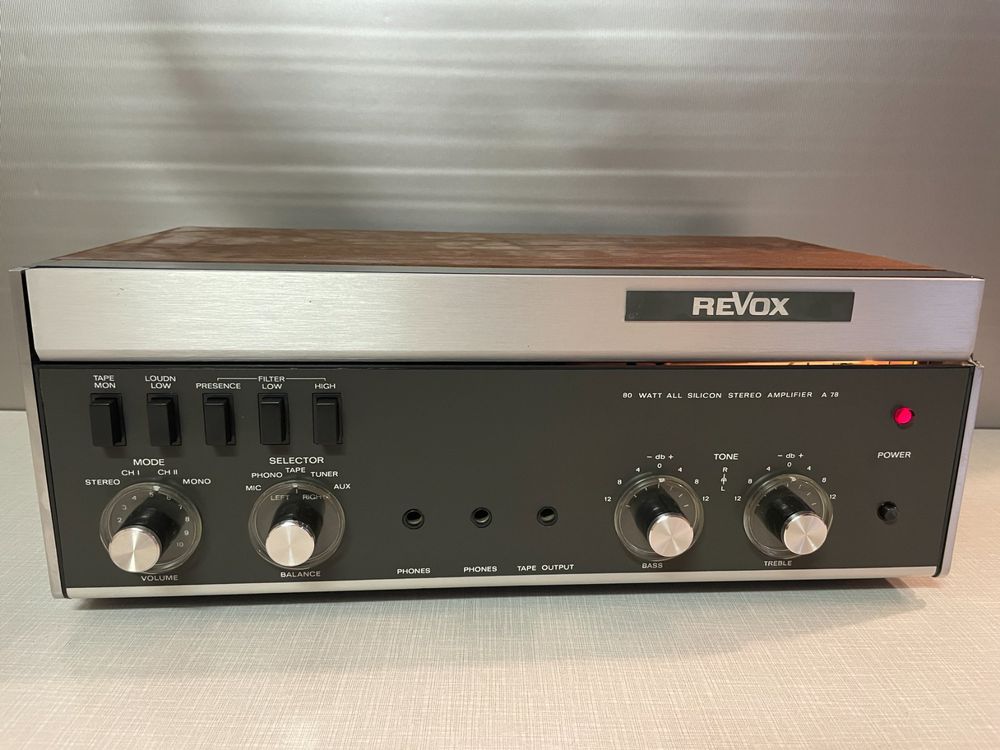 REVOX Tuner A76 + REVOX Verstärker A78 (Gebraucht) in Egnach für CHF 96 – mit Lieferung auf ...