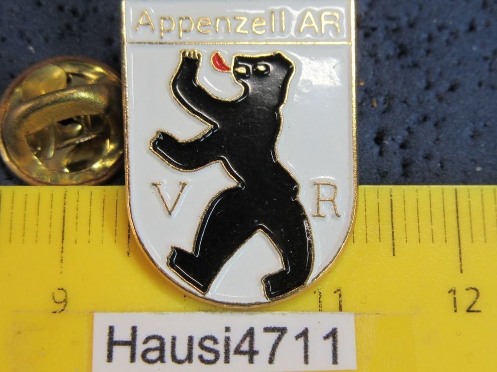 PIN KANTONSWAPPEN APPENZEL AI GOLDIG GEPRÄGT 25X20mm | Kaufen auf Ricardo