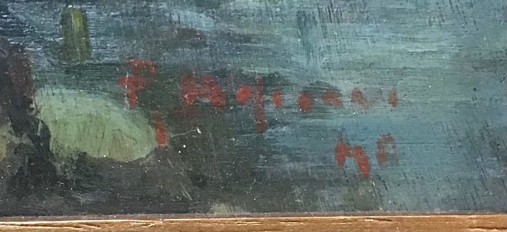 Gemälde mit Pferd Kutsche Unleserlich Signiert (Gebraucht) in Müllheim Dorf für CHF 95 – mit ...