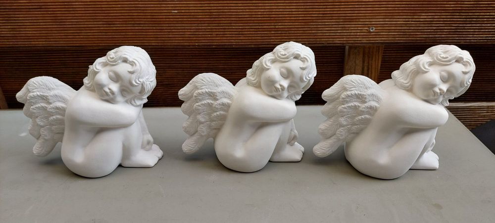 3 Engel aus Gips | Kaufen auf Ricardo