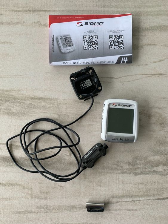 Sigma Velo Fahrrad Bike Computer BC 14.12 Altimeter | Kaufen auf Ricardo