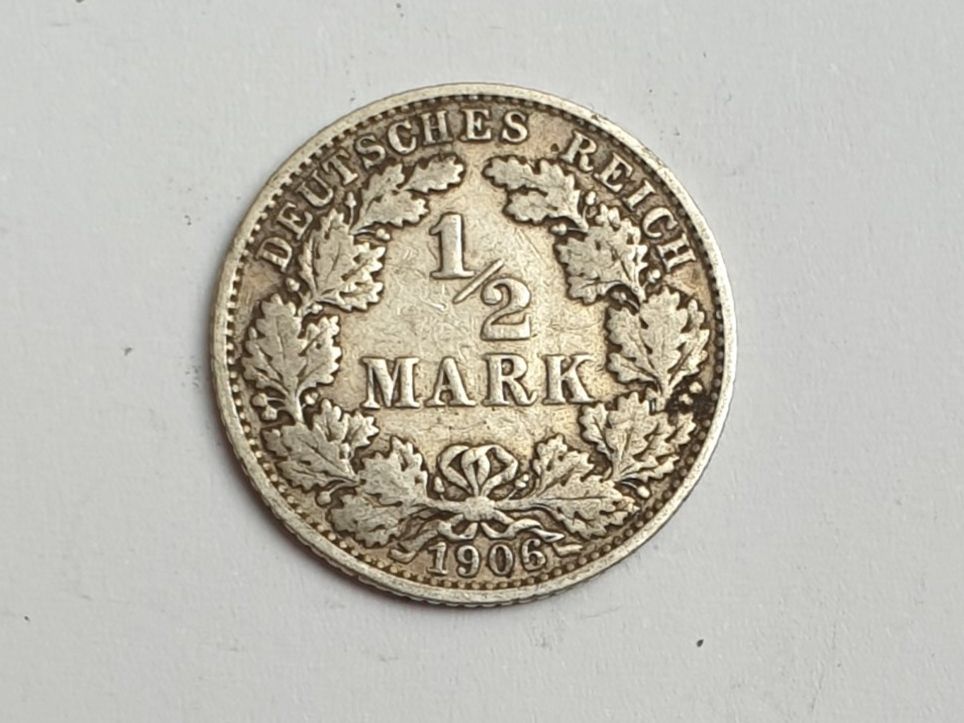 🇩🇪 1/2 Mark 1906 E *** Silver 2.78g .900 (Gebraucht) in Chavannes ...