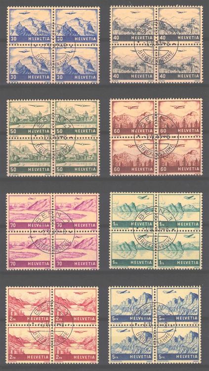 Flug 1941, F27 - F34 in 4er-Blocks ʘ ET (Neu (gemäss Beschreibung)) in Nuglar für CHF 120 – mit ...