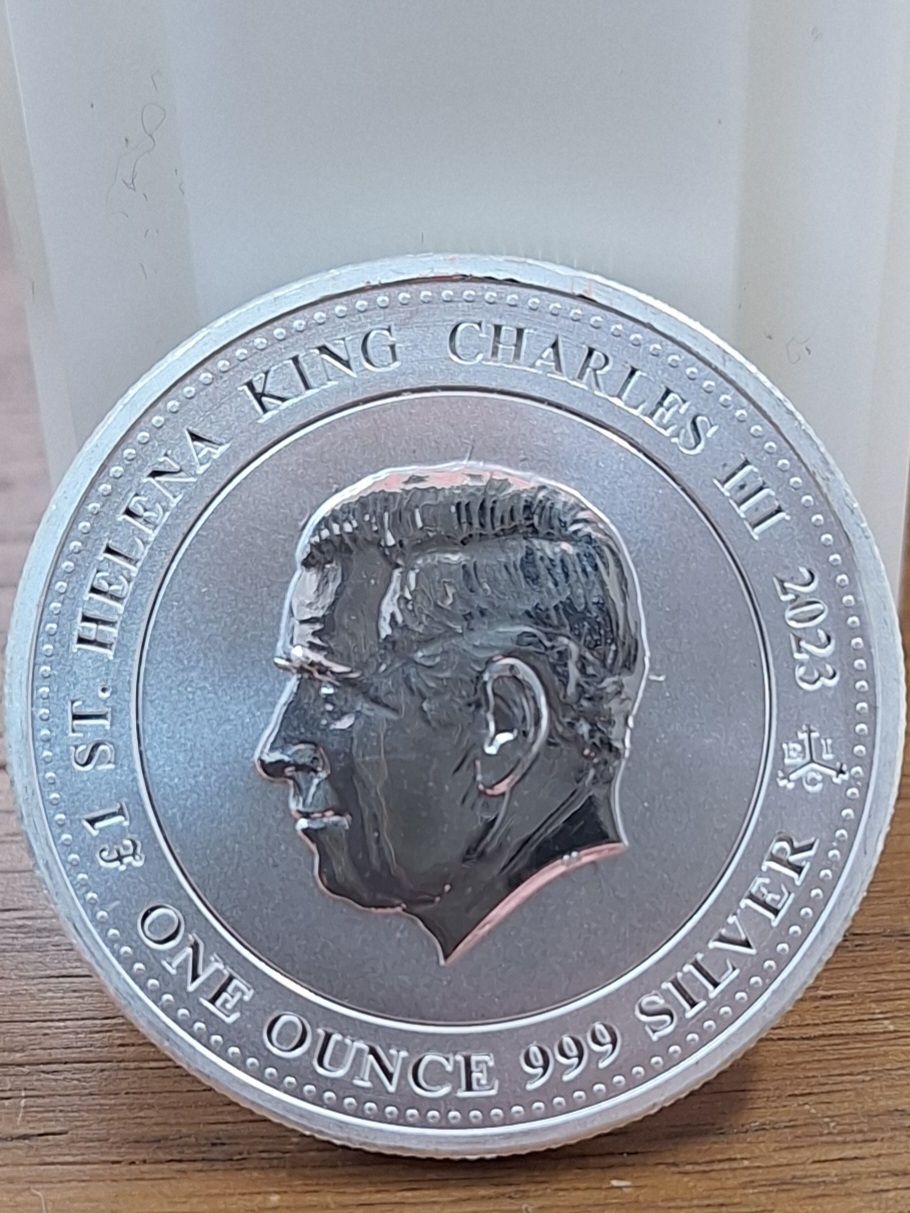 1 Unze Pegasus Silbermünze .999 – St. Helena King Charles (Neu (gemäss ...