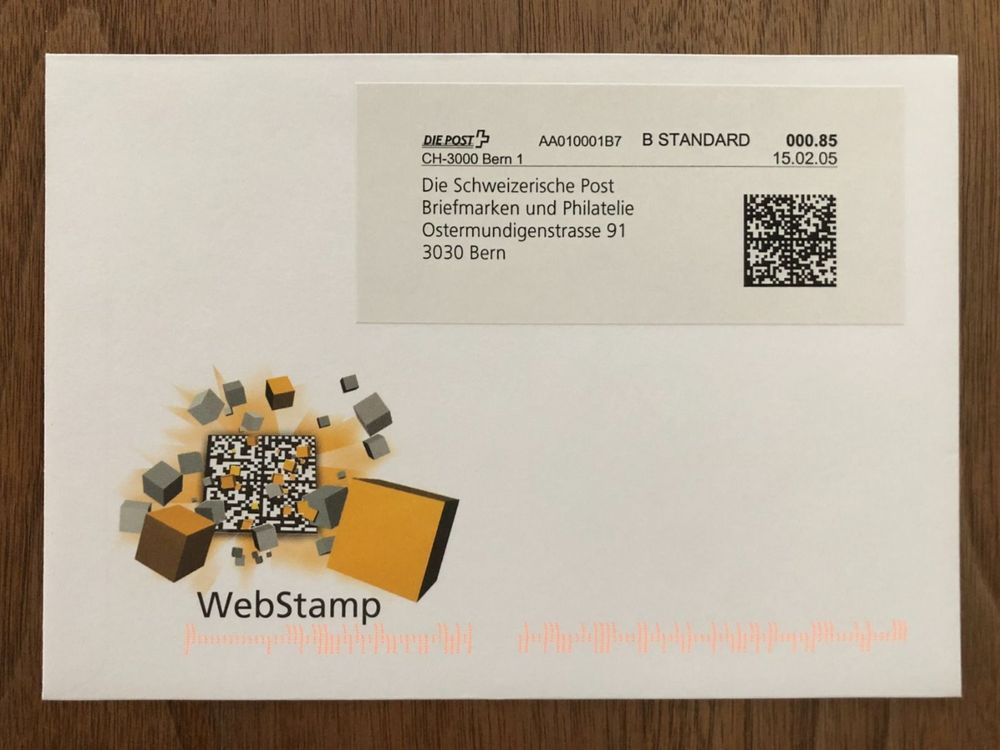 WEBSTAMP, PC 2.1, B-Brief (Gebraucht) in Jegenstorf für CHF 1 – mit ...