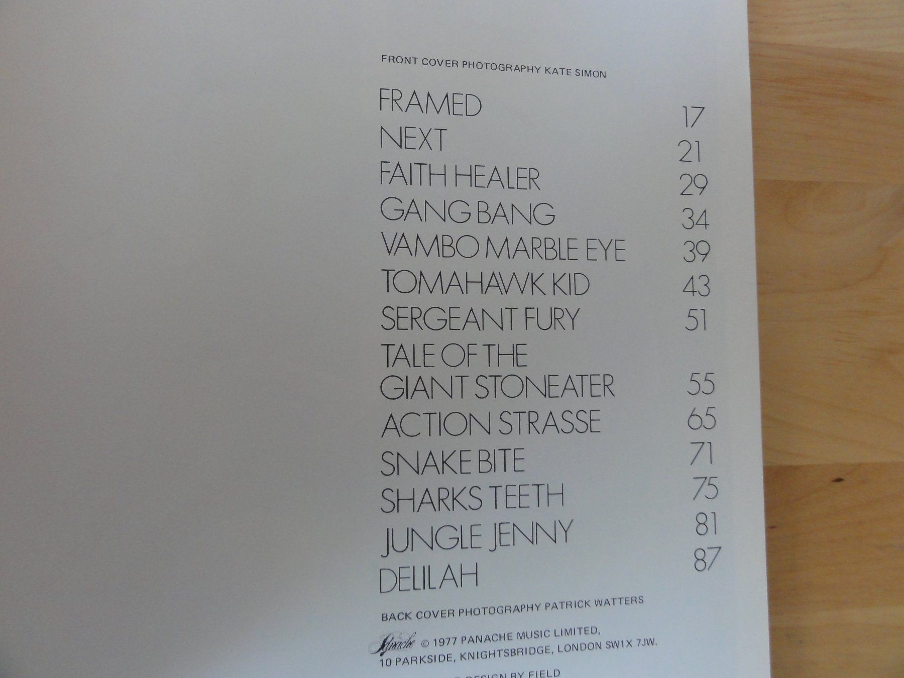 The sensational ALEX HARVEY BAND Musik Notenbuch (Neu (gemäss ...