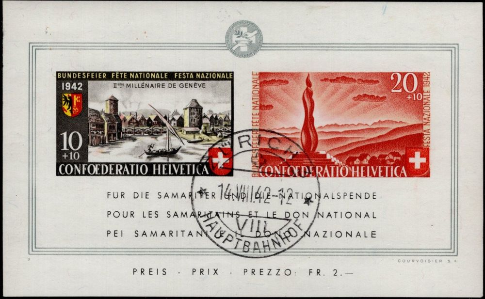 Pro Patria Block 1942, Nr. B19 gest., 175.- (Gebraucht) in Horw für CHF 21 – mit Lieferung auf ...