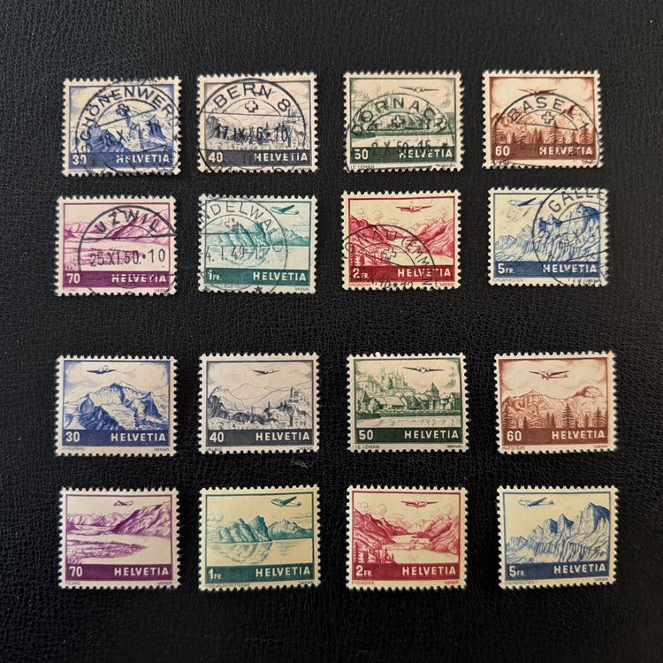 Landschaften und Flugzeuge 1941, postfrisch/gestempelt (Gebraucht) in Stallikon für CHF 8 – mit ...