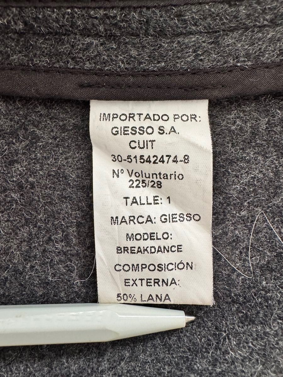 Manteau laine et cachemire gris, GIESSO taille S/M (D'occasion) à ...