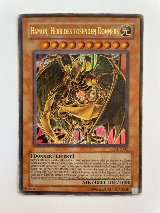 Yugioh Hamon, Herr des tosenden Donners Ultra Rare Oldschool | Kaufen ...