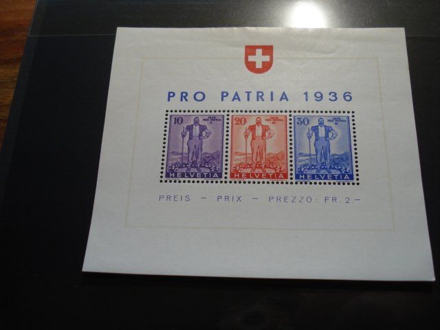 Block Pro Patria 1936 *(*) | Kaufen auf Ricardo