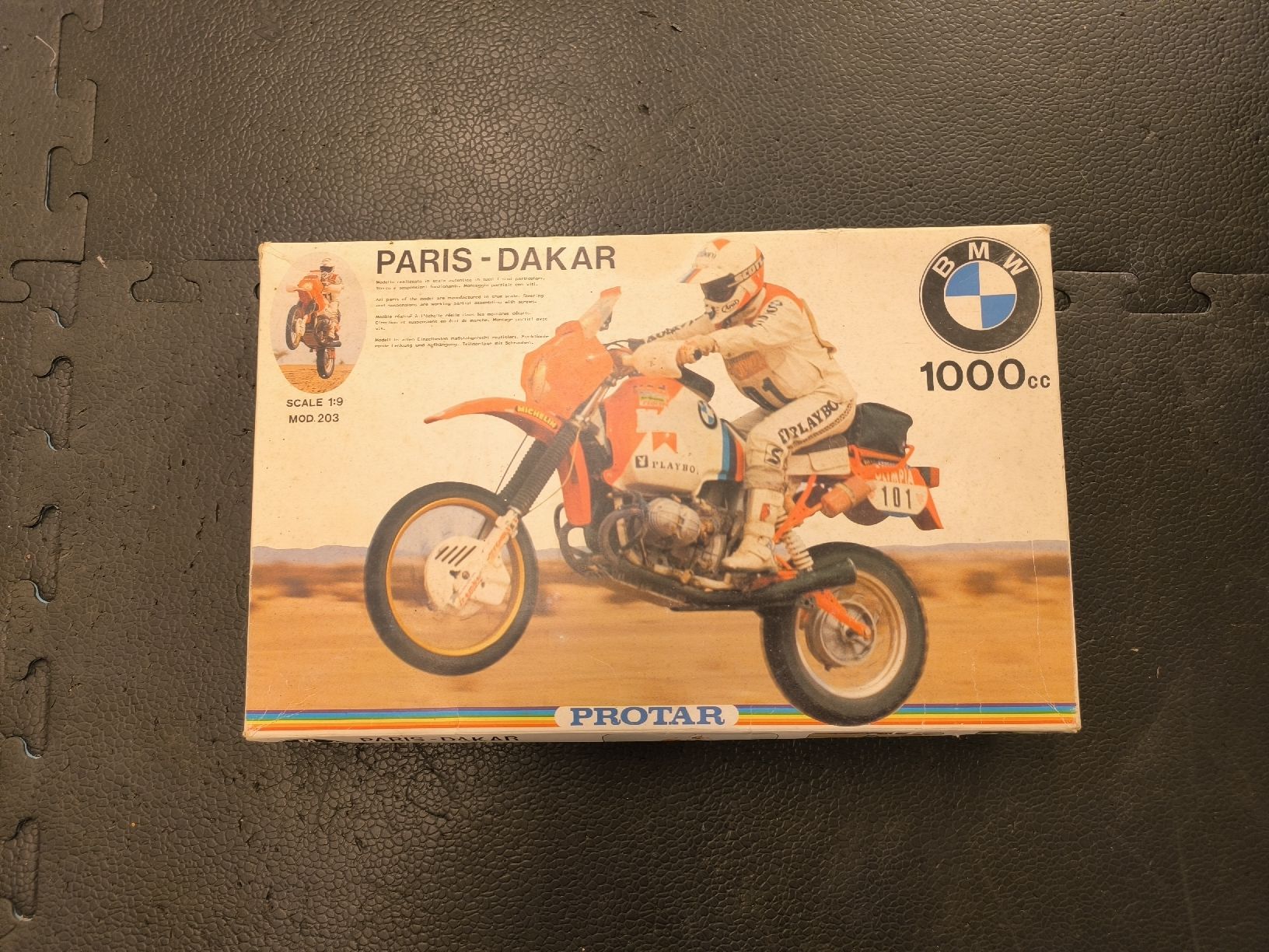 BMW 1000cc Paris-Dakar, Protar 1/9, Vintage Modellbausatz (Neu und ...