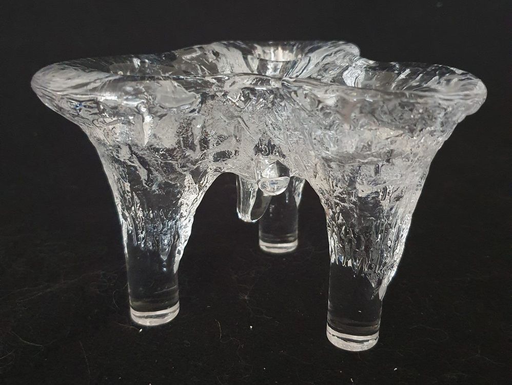 Massiver schwerer Glas-Kerzenhalter (Lüster-Kerzen) (Gebraucht) in Auw für CHF 16 – mit ...