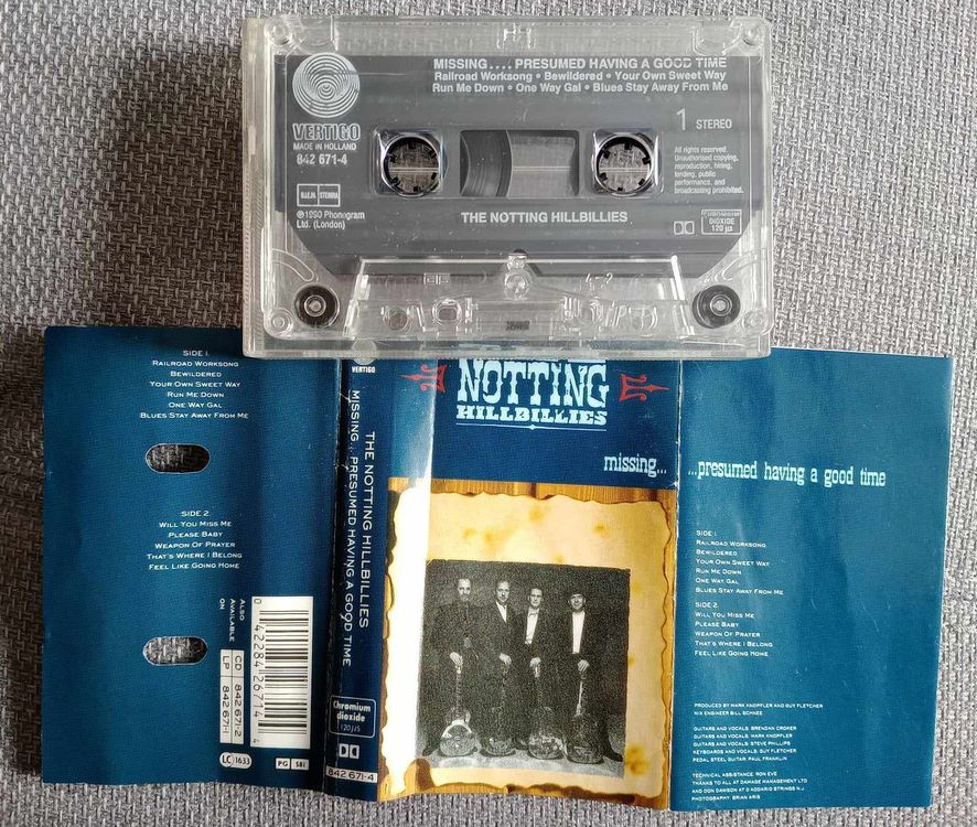 The Notting Hillbillies – Missing... / cassette MC 1990 (Gebraucht) in Le Locle für CHF 10 – mit ...