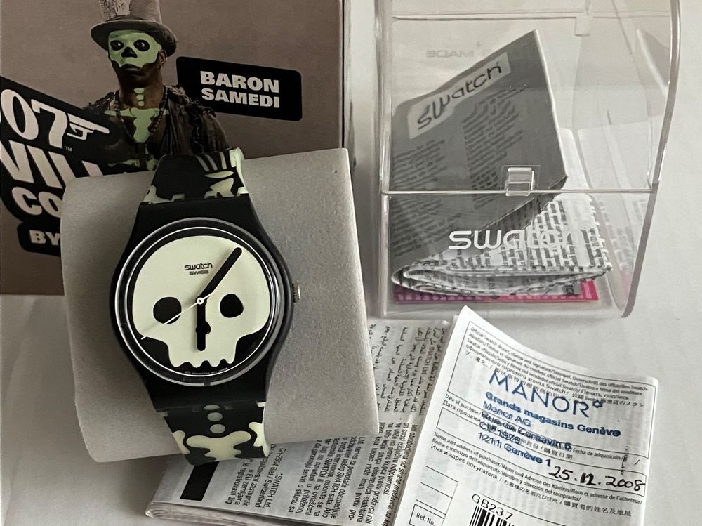 Swatch James Bond Villain 007 Baron Samedi Rarität | Kaufen auf Ricardo