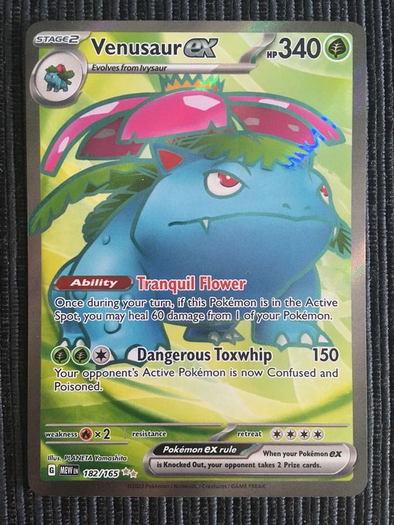 Pokemon 151 Venusaur EX Fullart Englisch (Neu (gemäss Beschreibung)) in ...
