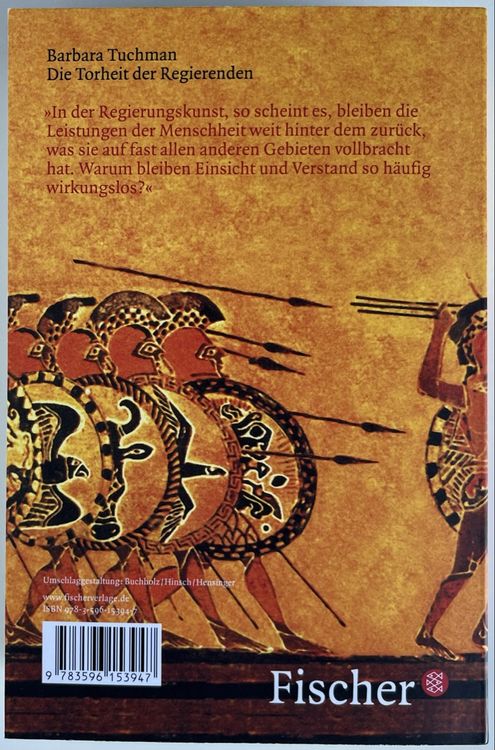 Die Torheit der Regierenden – Barbara Tuchman – TB – Top (Neu (gemäss ...
