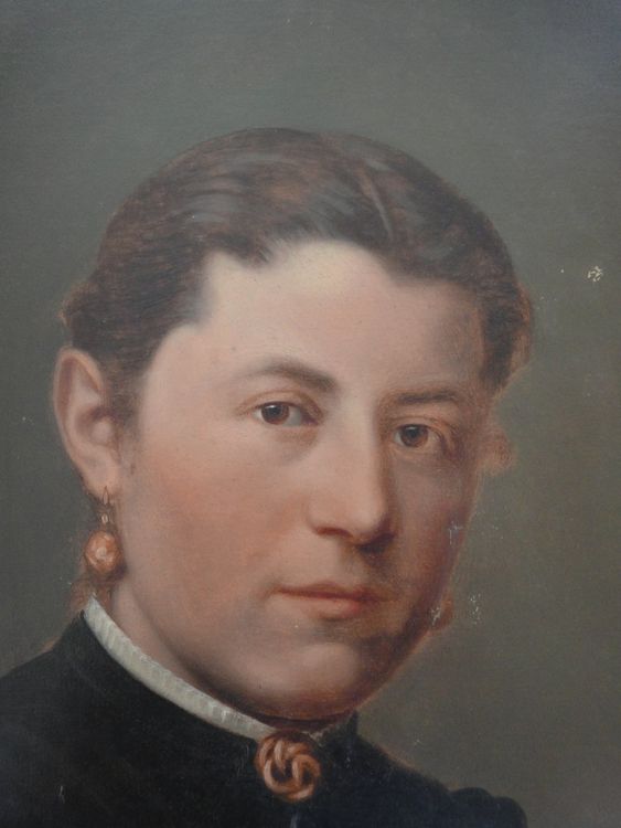 Hieronymi, Ernst W. - Oelgemälde - Porträt Frau Morell 1874 (Gebraucht ...