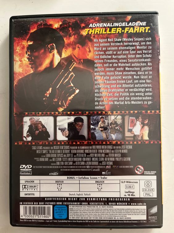 The Art of War 1 & 2 | DVD 📀 - Wesley Snipes (Neu (gemäss Beschreibung ...