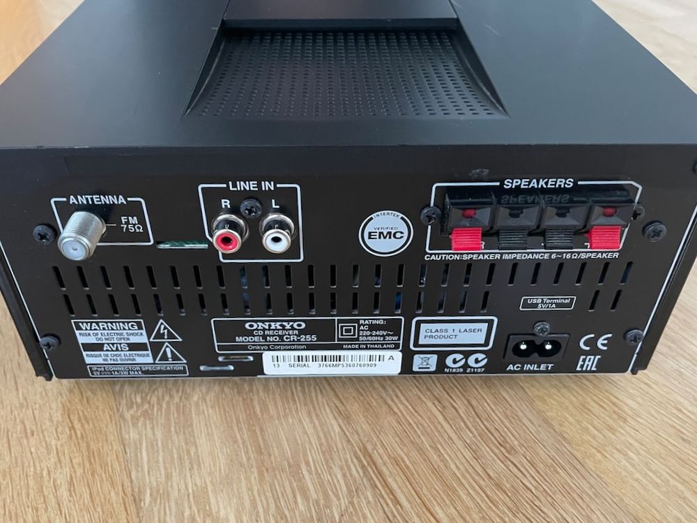 Mini Hifi-Anlage Onkyo CR-255 - CD, Radio, iPhone-Docking | Kaufen auf ...
