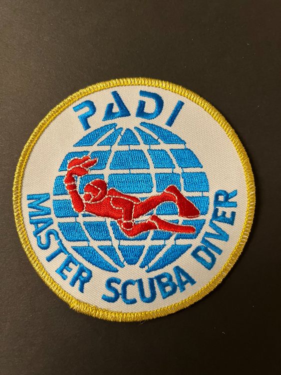 Tauchen PADI Master Scuba Diver Abzeichen zum Aufnähen/kleb | Kaufen auf Ricardo