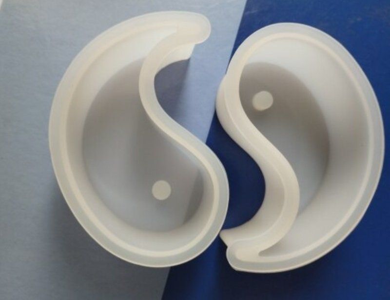 6x Silikonform für Tai Chi Yin Yang Kerze - Moule bougie (Neuf avec ...