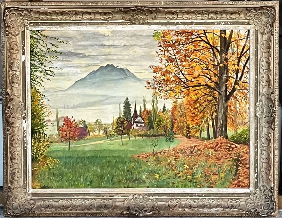 Grosse Herbst Landschaft Gemälde von Heidenbach (Gebraucht) in Root für ...