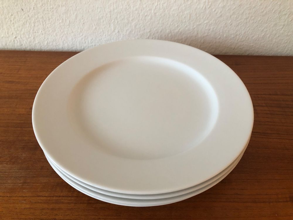 4 grosse weisse Arzberg Porzellan Teller Speiseteller NEU | Kaufen auf ...