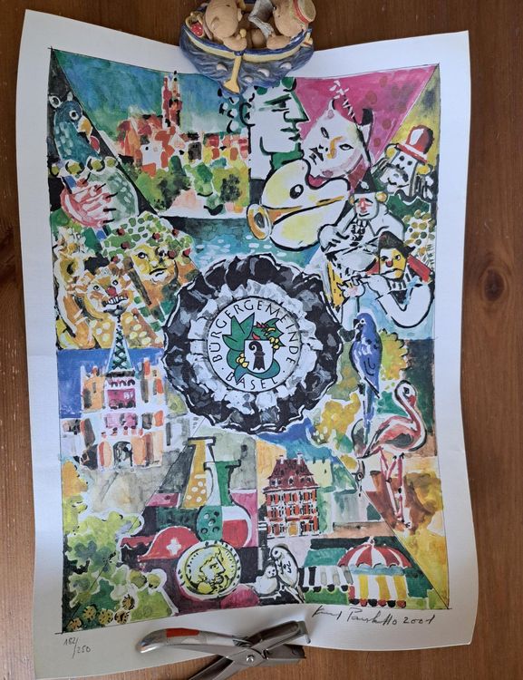 Kurt Pauletto, signiert. Nummerierte Lithographie (Gebraucht) in Basel für CHF 20 – mit ...