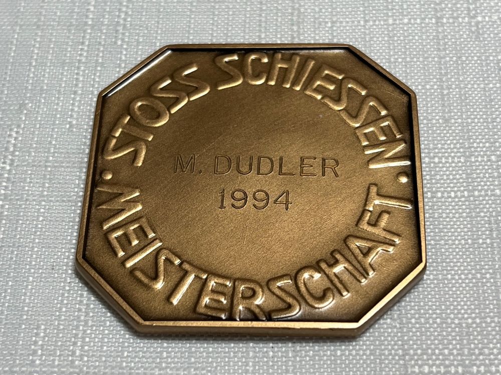Medaille 8-eckig, Bronze, 45 x 45 mm (Gebraucht) in St. Peterzell für ...