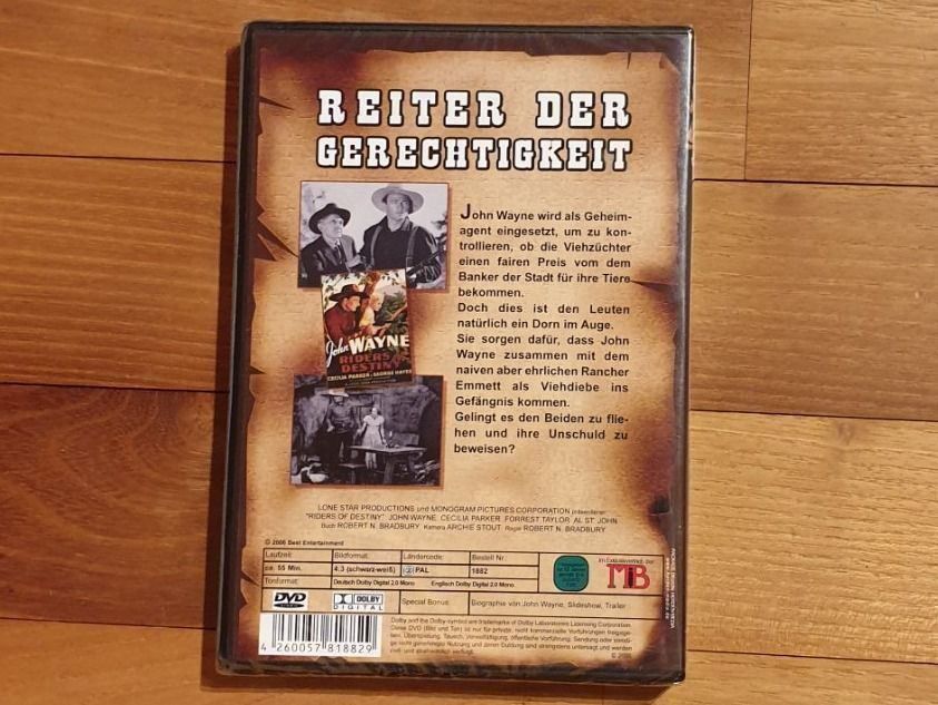 Neu, originalverpackt, Reiter der Gerechtigkeit, John Wayne (Neu und ...