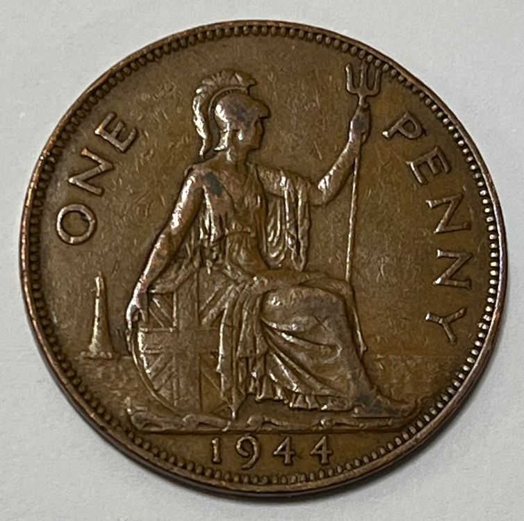 1 Penny - George VI - Vereinigtes Königreich - 1944 (Gebraucht) in ...