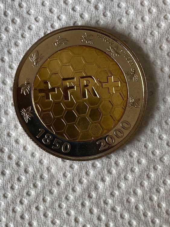 5 Franken 2000 Gedenkmünze 150 Jahre Schweizer Franken | Kaufen auf Ricardo