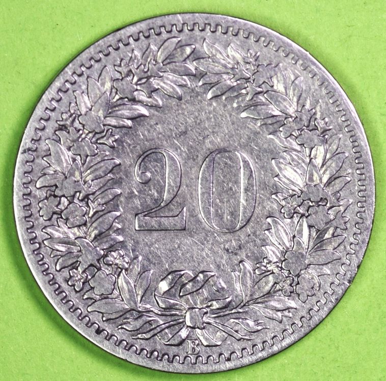 1885 / FR. 0.20 - MÜNZE / RECHT GUT ERHALTEN ! (Gebraucht) in Luzern für CHF 0.7 – mit Lieferung ...