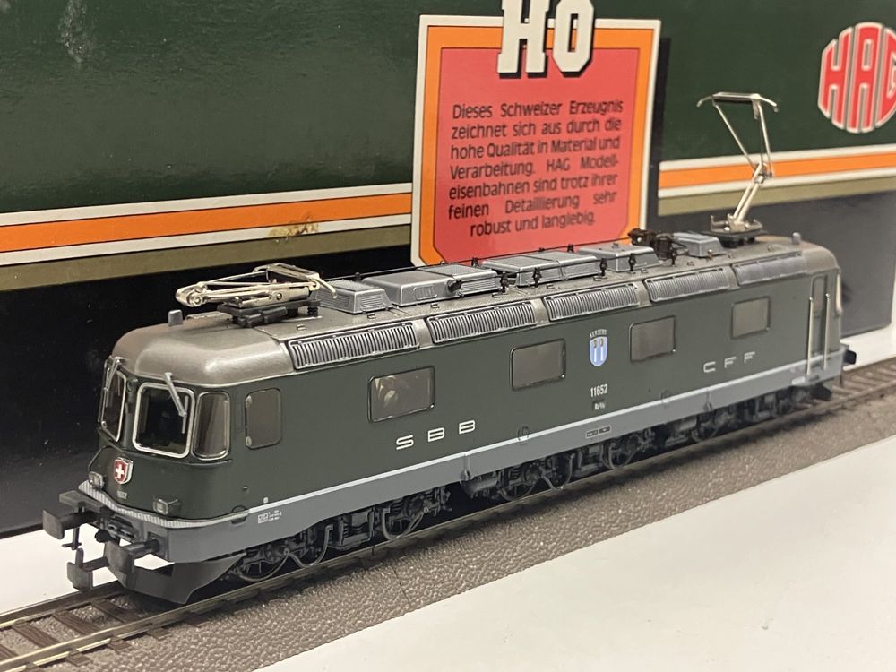 Hag 196= Re 6/6 SBB 11652 Kerzers - Heimatbahnhof Erstfeld (Neu und ...