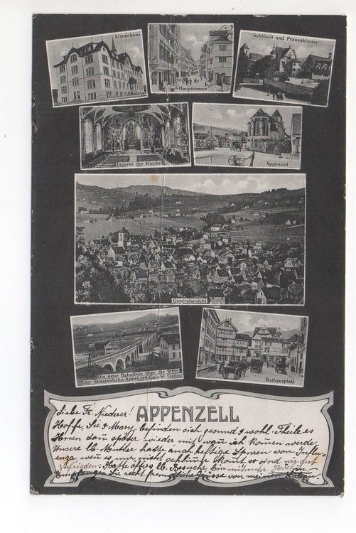 8-Bild-AK APPENZELL Bahnlinie Sitter (Gebraucht) in Jona für CHF 5.9 – mit Lieferung auf Ricardo ...