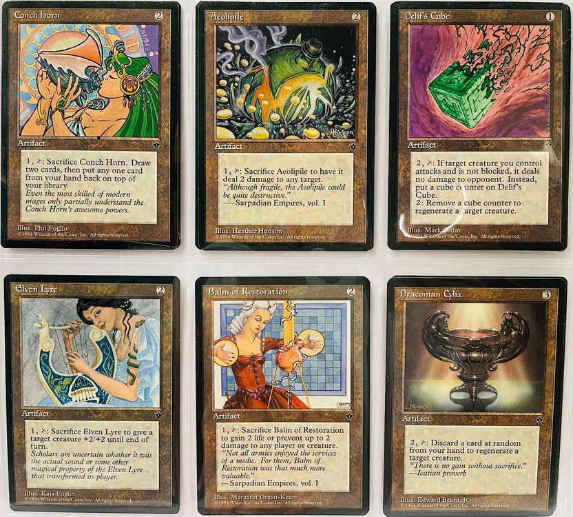 MTG - Fallen Empires 1994 Artefakt 10 x Rare | Kaufen auf Ricardo